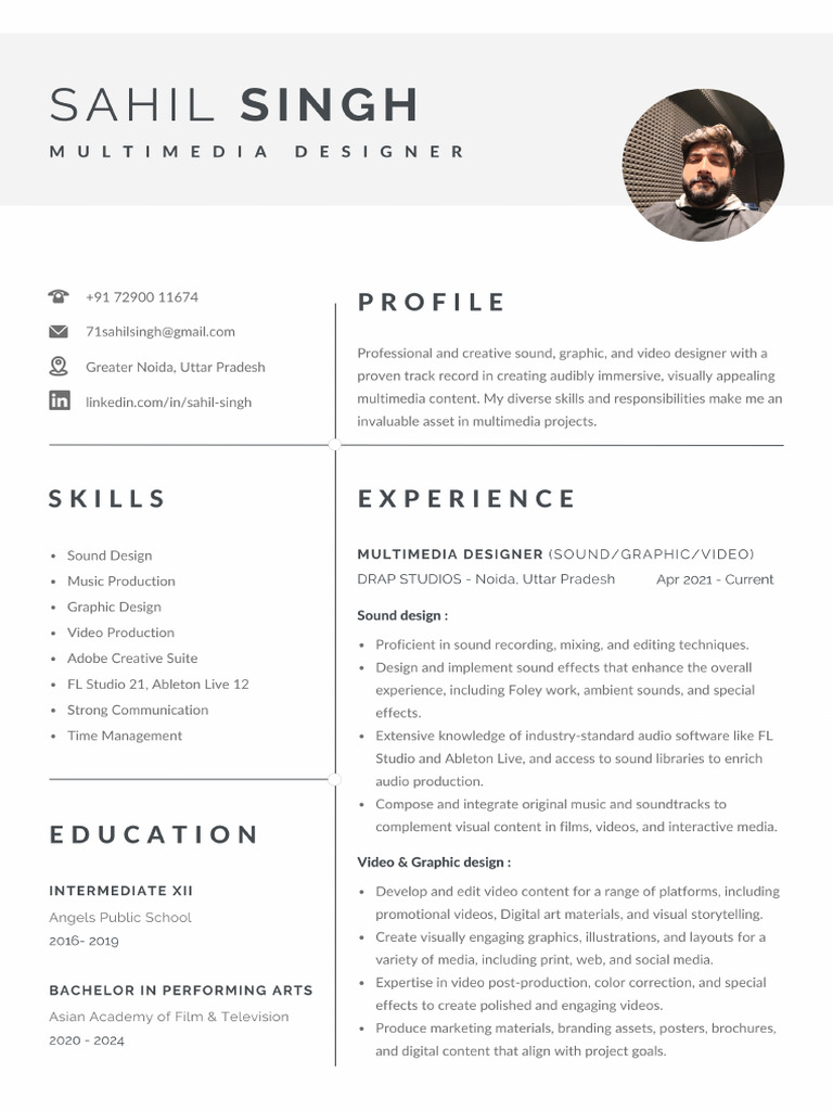 Sahil Singh CV | PDF