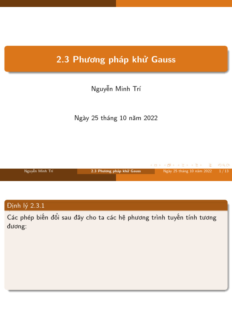 M003 23khu Gauss | PDF