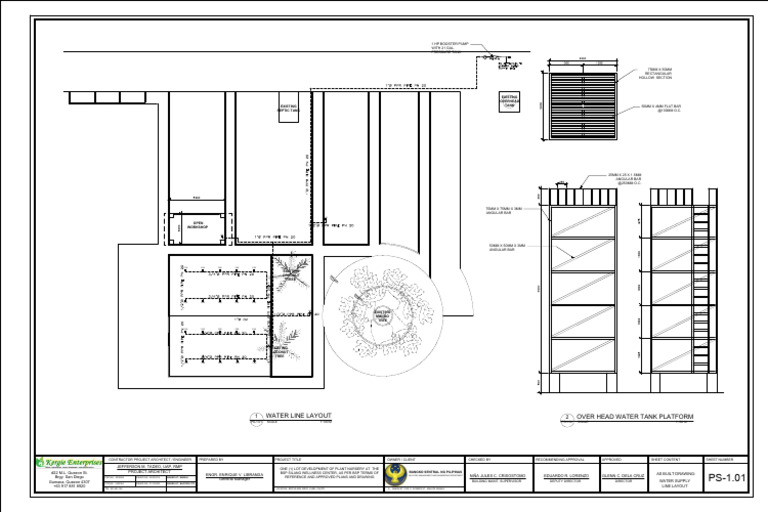 Water Supply Line Layout Diagram | PDF