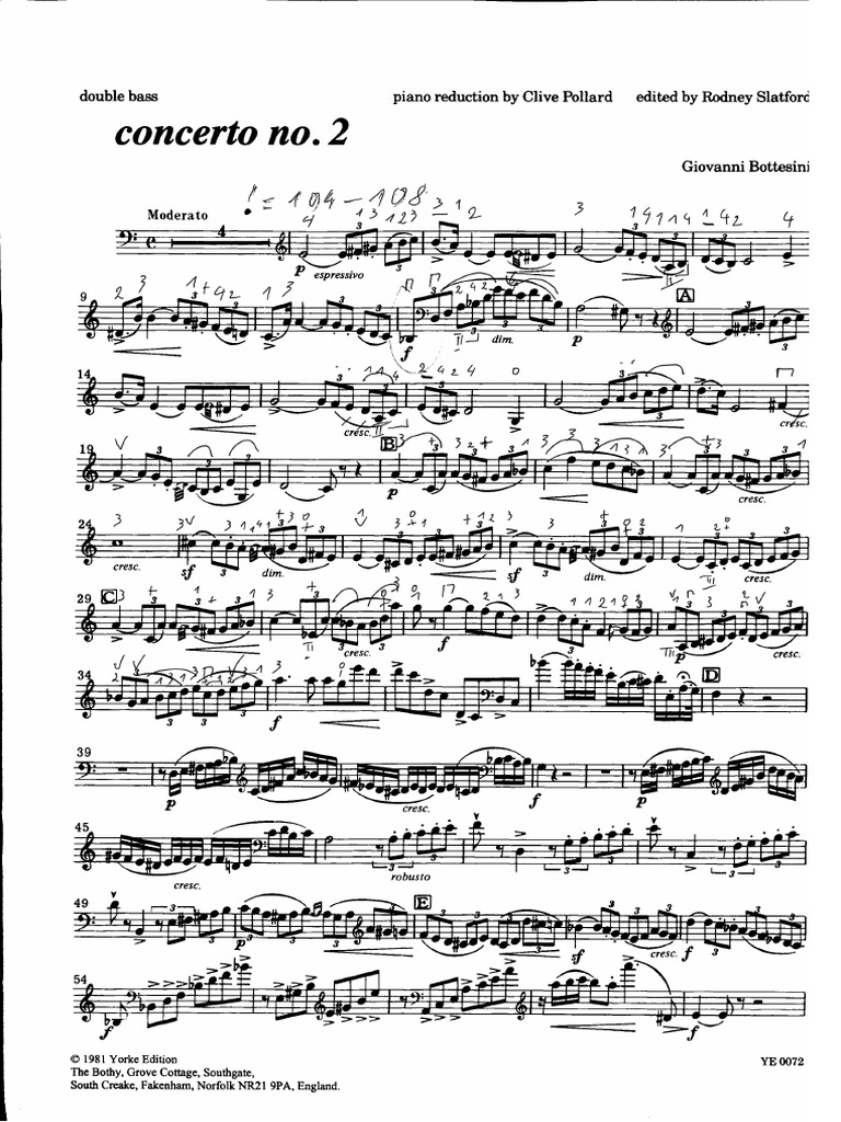 Bottesini - Concerto NR 2 Ed Slatford | PDF