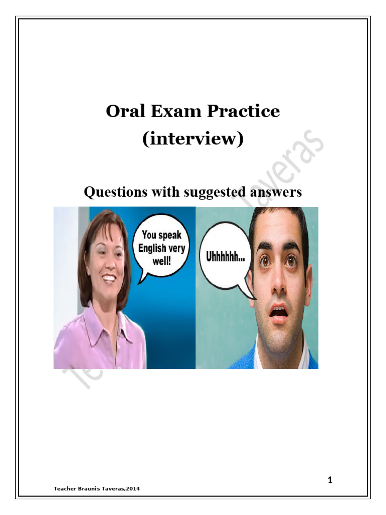 Oral Practice First Level | PDF | Room
