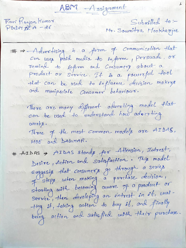 ABM Assignment | PDF