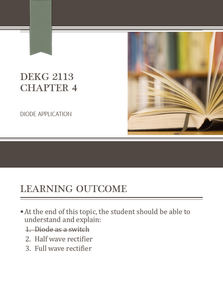 03 Chapter 4 Diode Application DELG | PDF | Rectifier | Diode