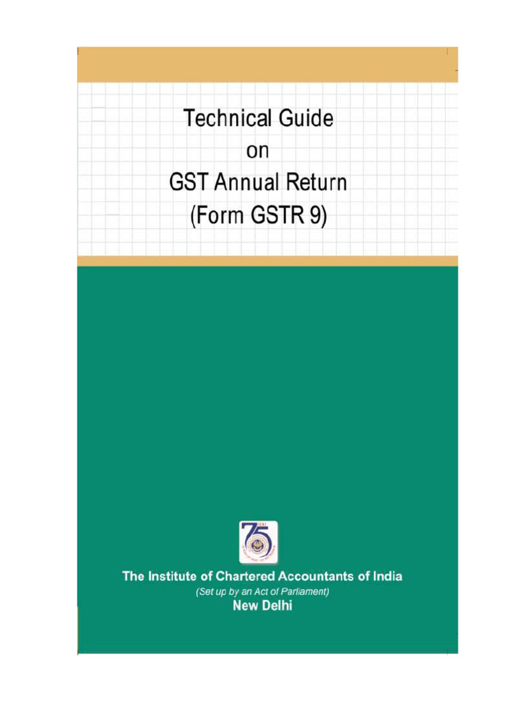 Technical Guide On GST Annual Return (Form GSTR 9) (30.10.2023) | PDF ...