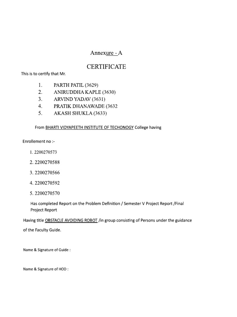 Annexure A | PDF