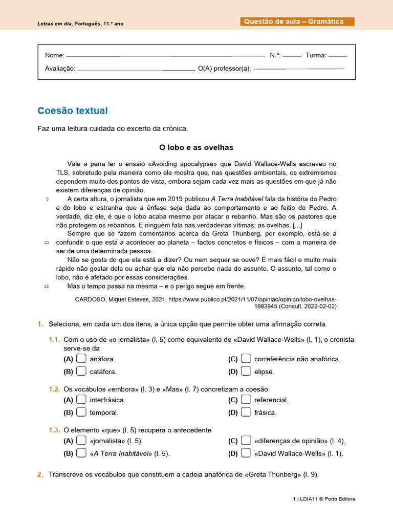 Ficha coesao_textual | PDF