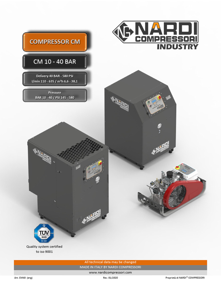COMPRESSOR CM40 Eng | PDF | Pump | Valve