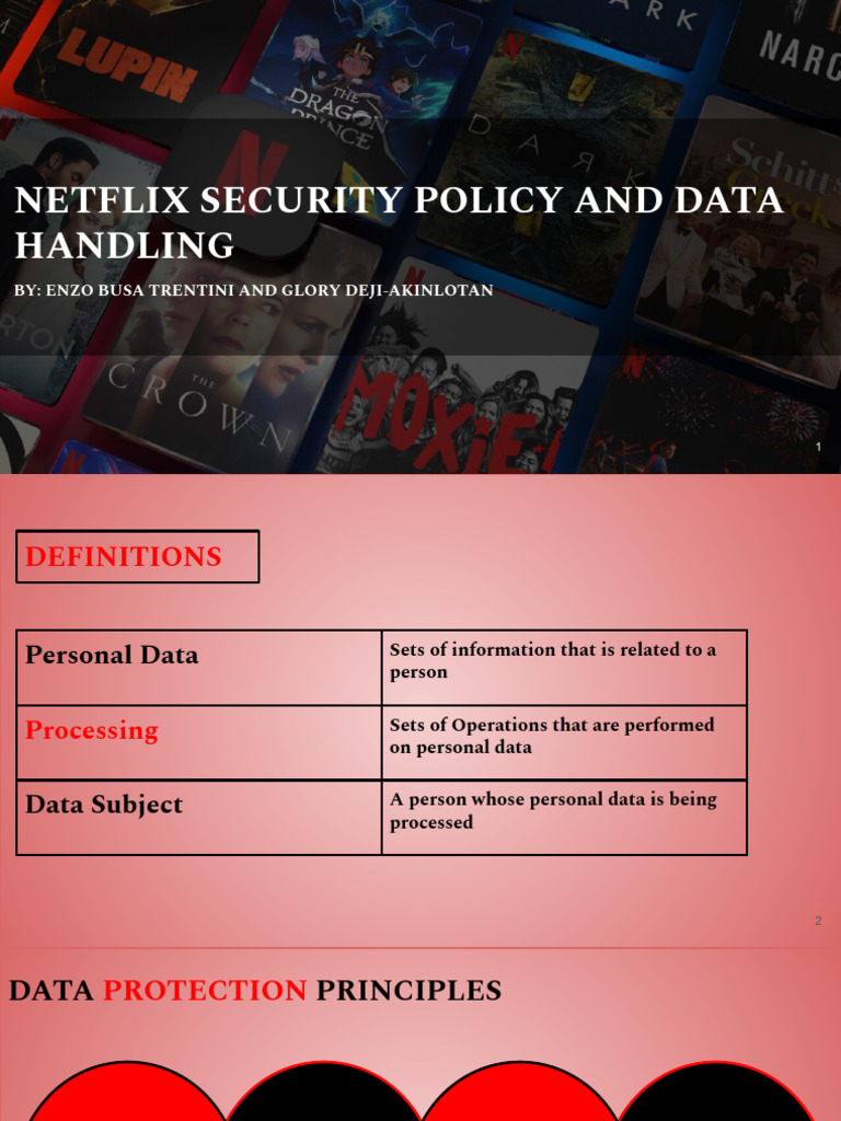 Netflix Security Policy and Data Handling - EnzoTrentini - GloryDeji | PDF Netflix Security Policy and Data Handling - EnzoTrentini - GloryDeji | PDF