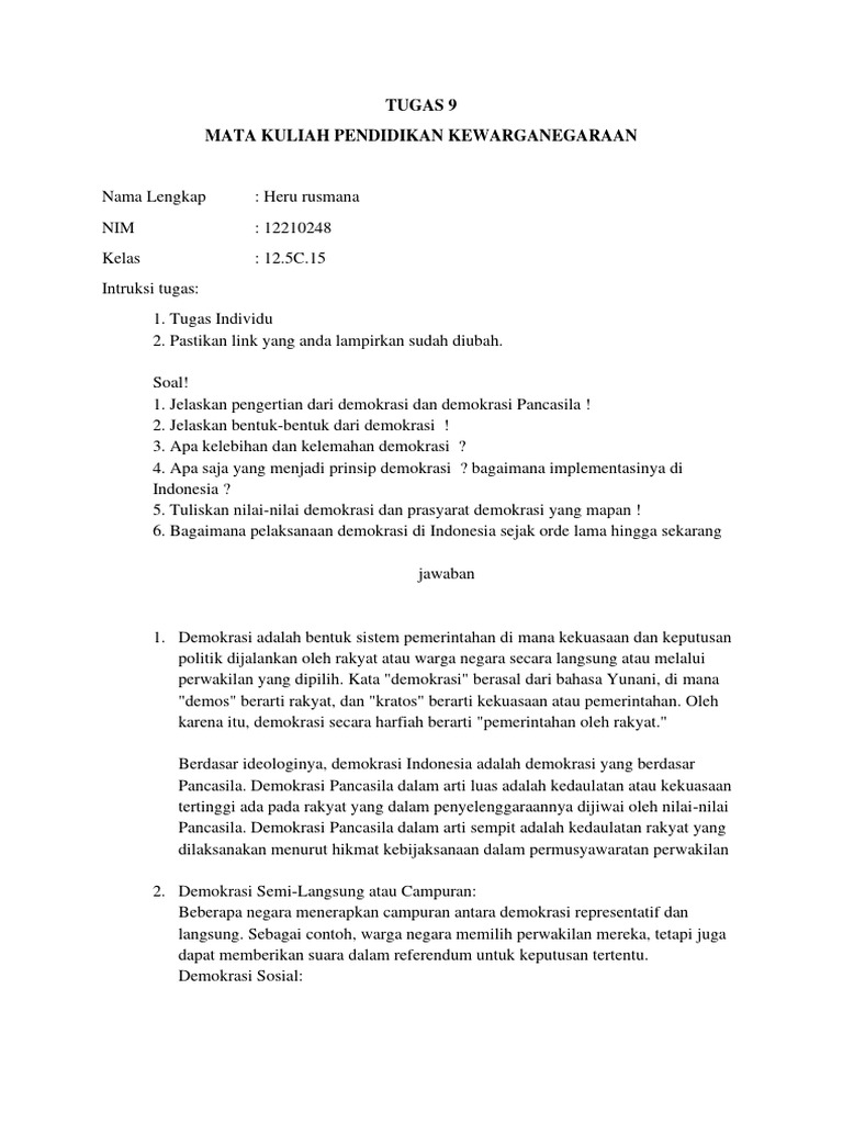 TUGAS 9 Heru Rusmana | PDF | Politik