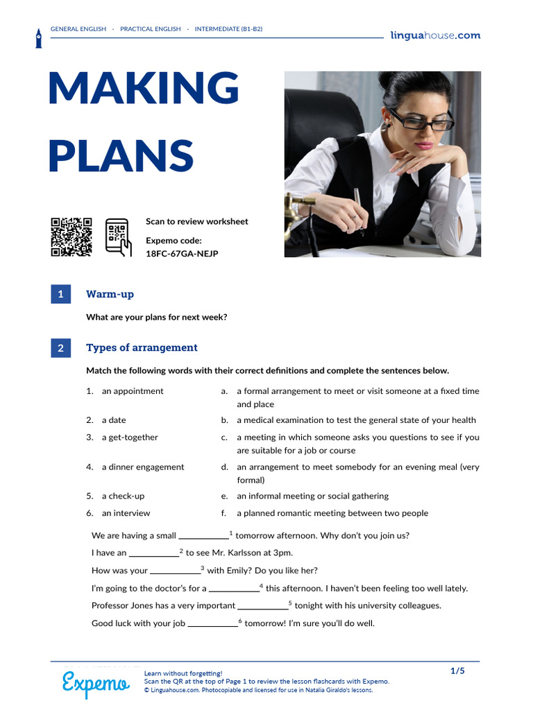 Making Plans British English Student Ver2 | PDF