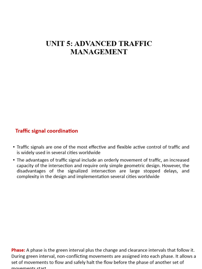 Advanced Traffic Signal Management Guide | PDF | Traffic | Traffic Collision