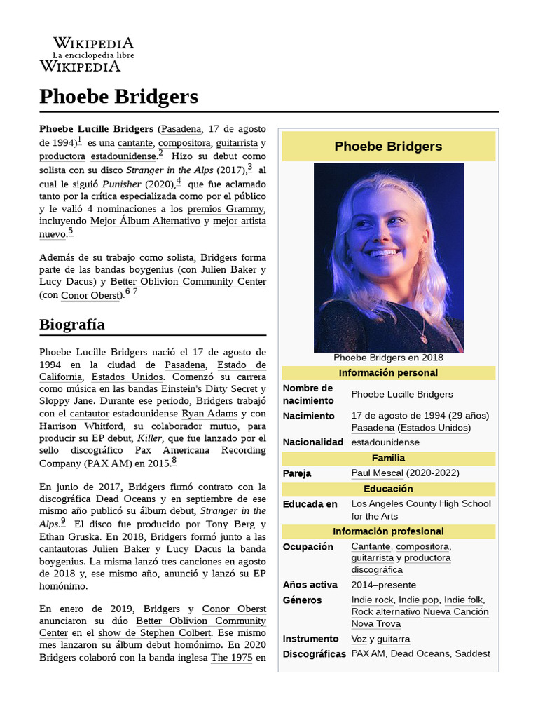 Phoebe Bridgers | PDF
