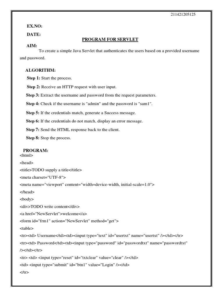 Servlet 288 | PDF | Software Development | Security Engineering