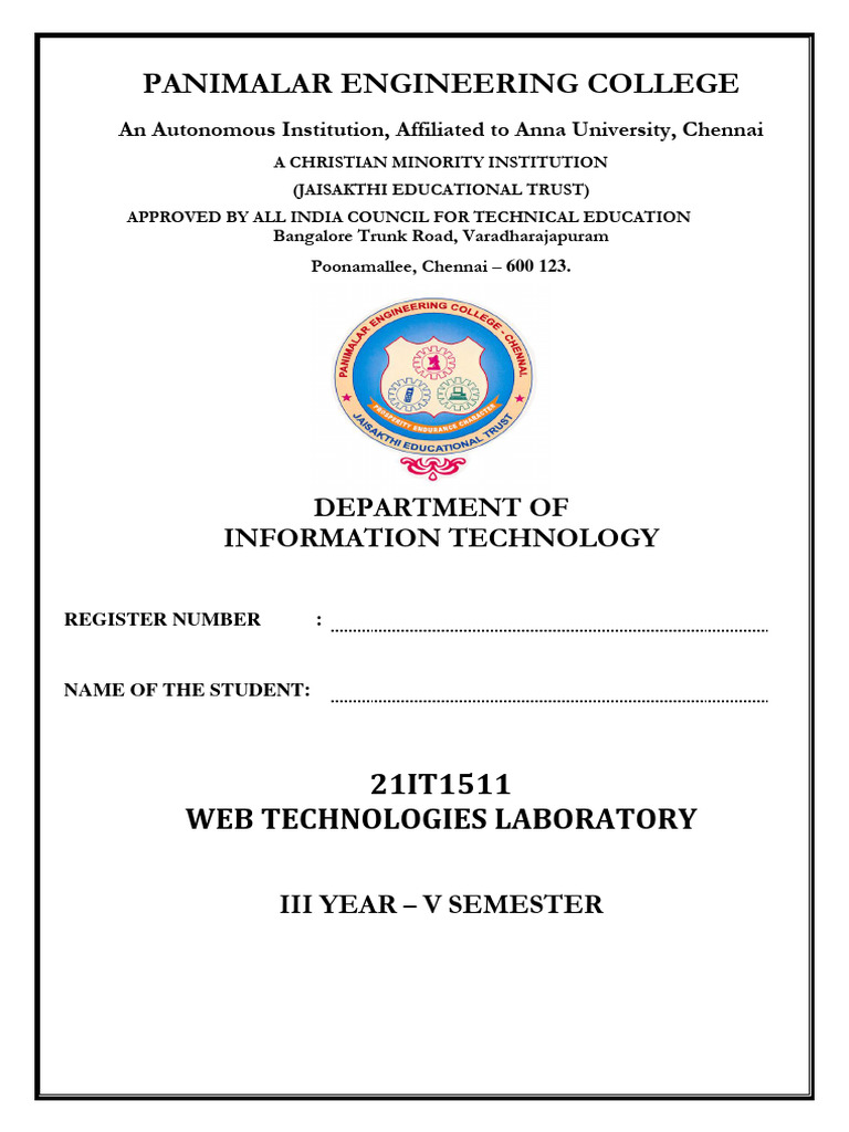 WT Lab Bonafide 2023 | PDF