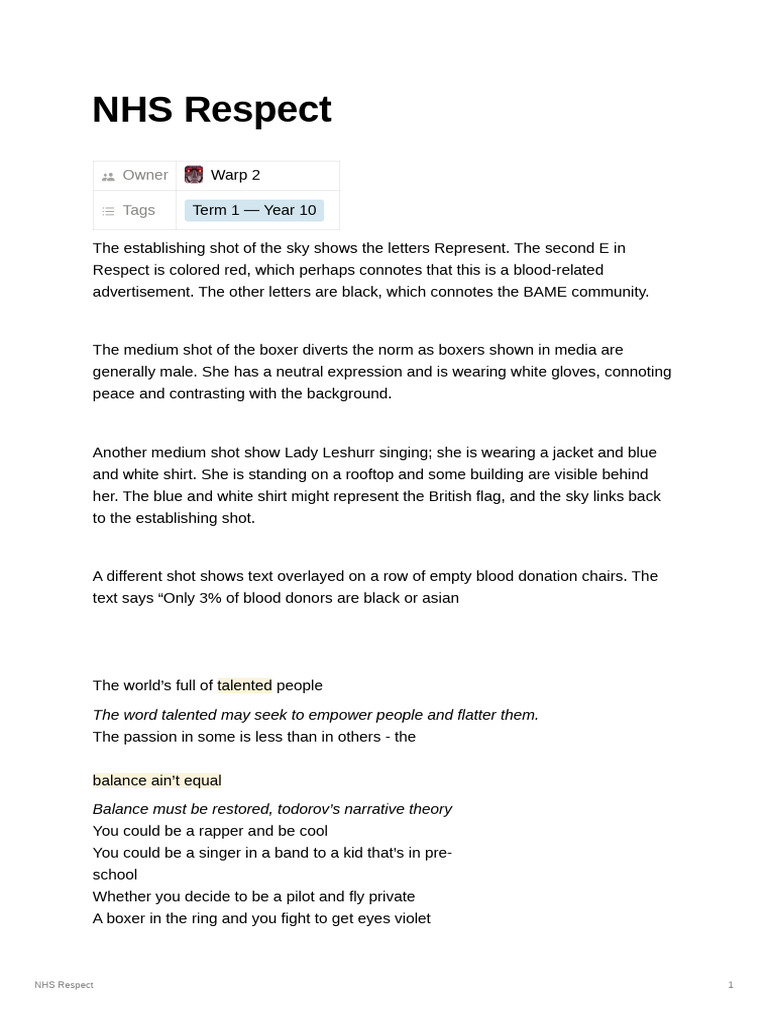 NHS Respect | PDF