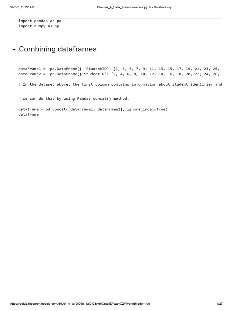 AD3301 - Data - Transformation - Ipynb - Colaboratory | PDF