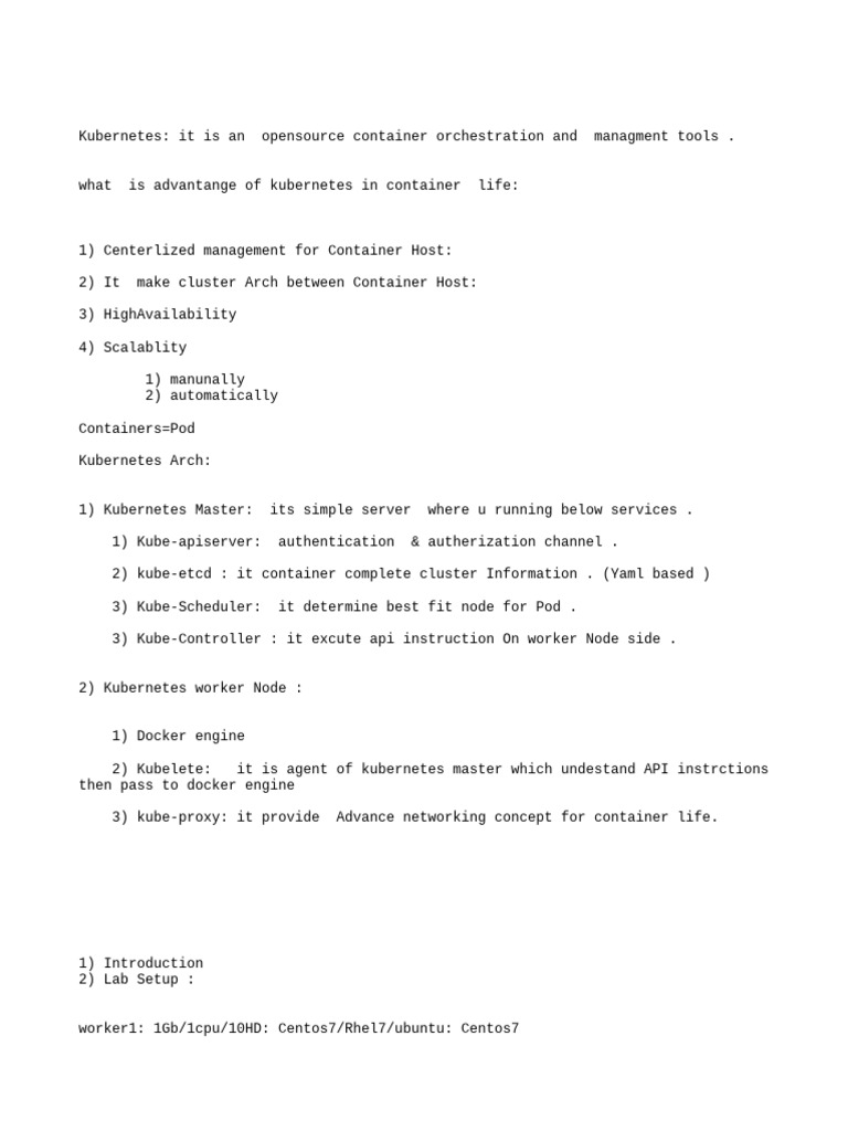 Introduction Kubernetes Pdf Computers Technology And Engineering 