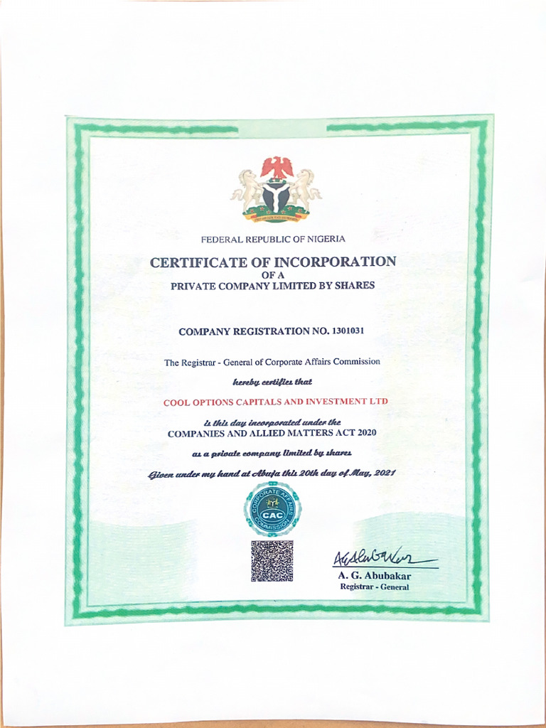 CAC Certificate | PDF