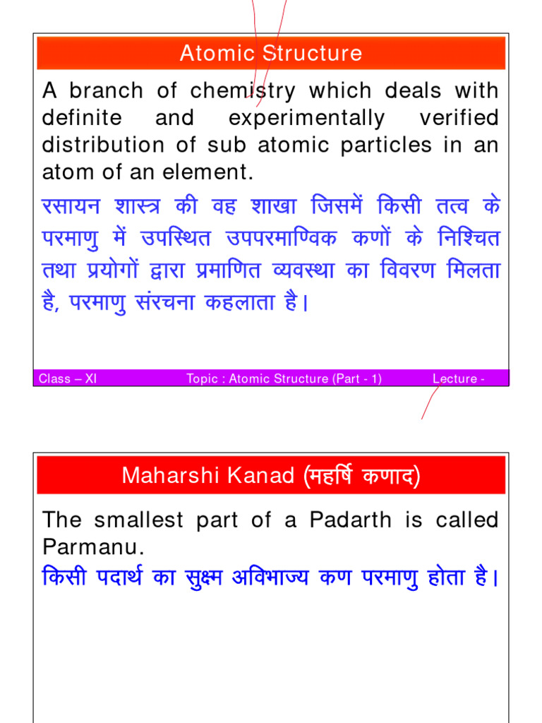 Atomic Structure Part - 1 PDF | PDF | Ion | Atoms