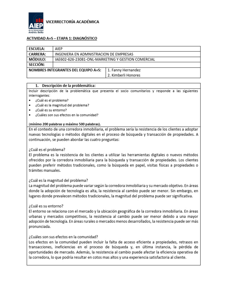 Integración de Servicios en Inmobiliarias | PDF