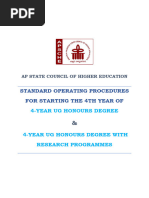 4-Year UG Honours Program Guide | PDF | Methodology | Academic Degree