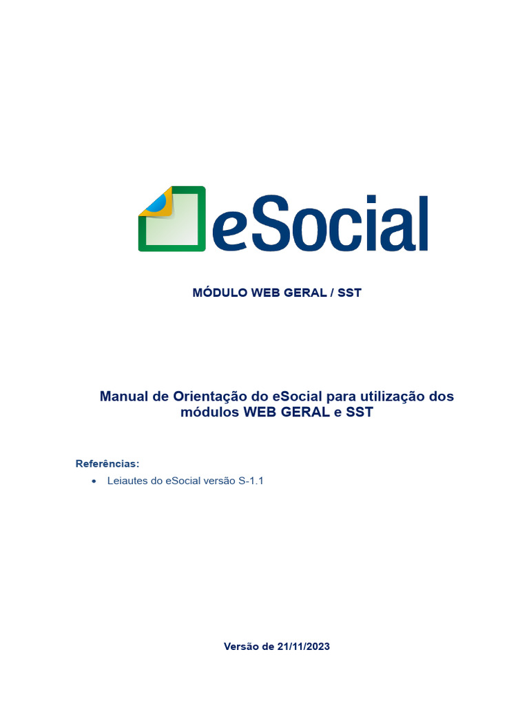 Manual Do Usuario Esocial Web Geral | PDF