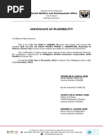 Dswd Akap Cert. of Eligibility Forms (1) | PDF