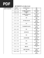 ACARA RUNDOWN 2025: Jadwal Lengkap | PDF