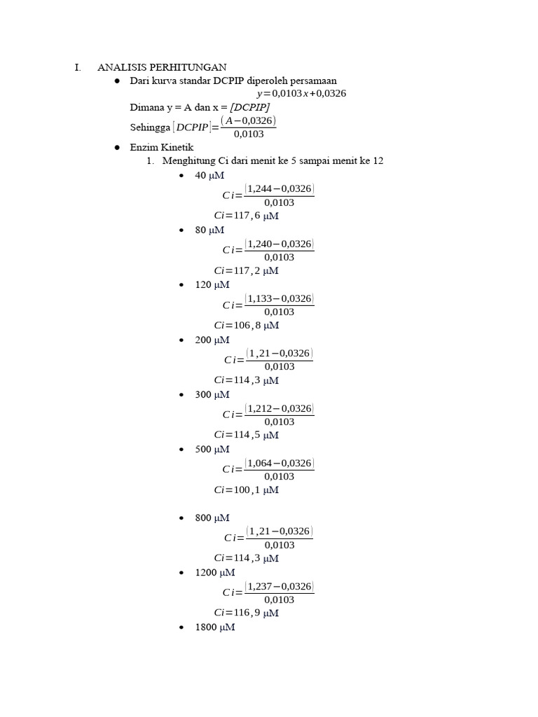 Analisis Perhitungan | PDF