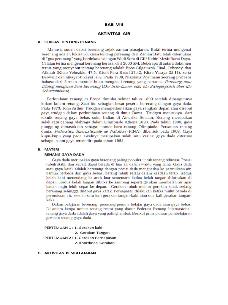 BKS Renang, 8, Ganjil | PDF