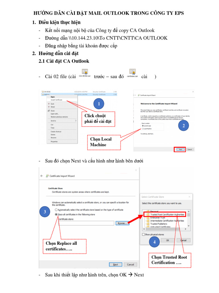 HD Cai Dat Outlook 2016 | PDF