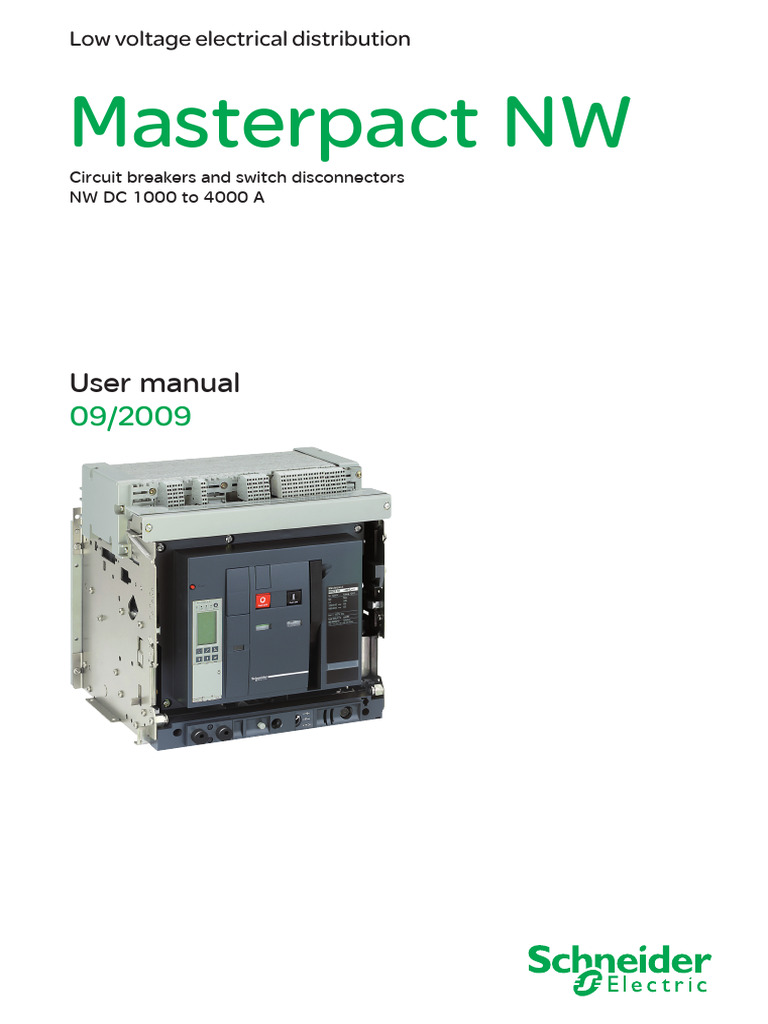 Masterpact NW: User Manual | Download Free PDF | Electrical Network ...