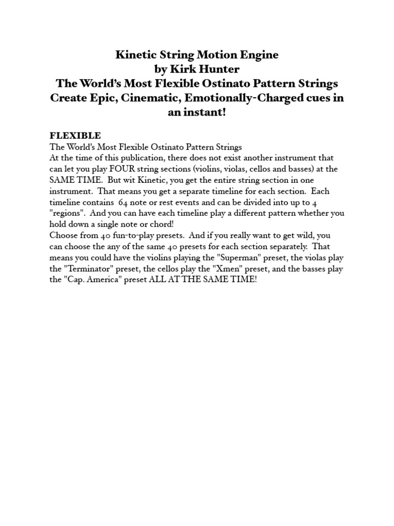 Kinetic Manual | PDF