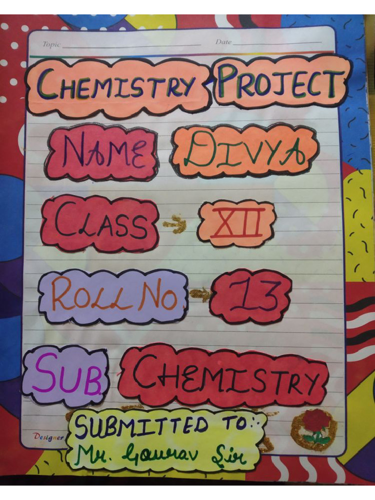 Investigatory Project Class 12th - Divya | PDF