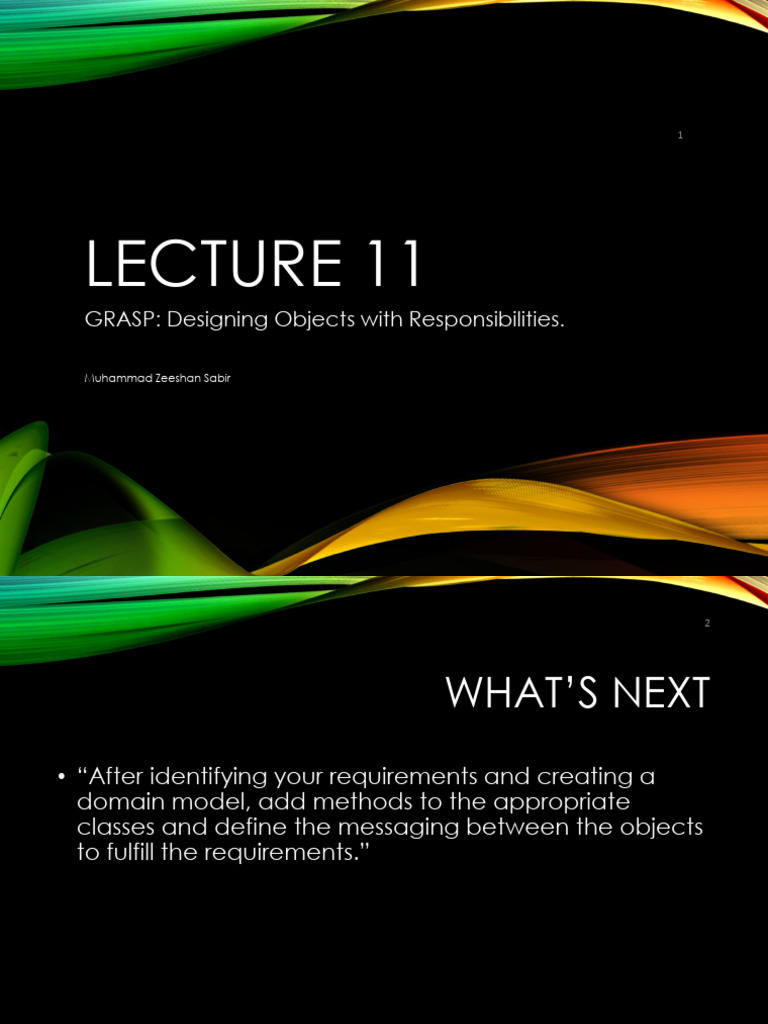 Lecture 11 GRASP | PDF