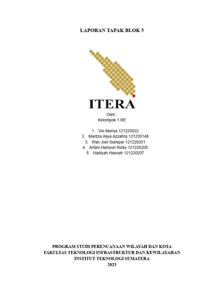 Laporan Tapak Blok 5 | PDF