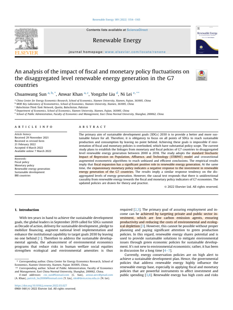 (Sun Et Al.) 2002 | Download Free PDF | Fiscal Policy | Sustainability