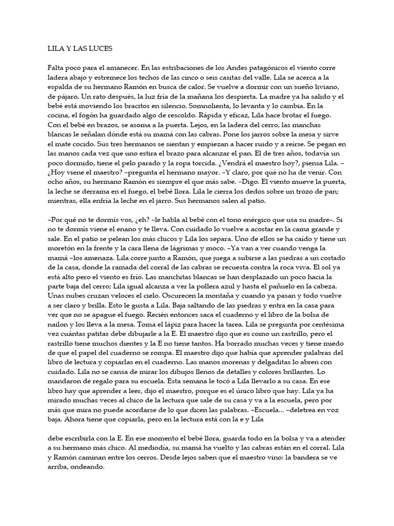 Lila y Las Luces | PDF | Cabra