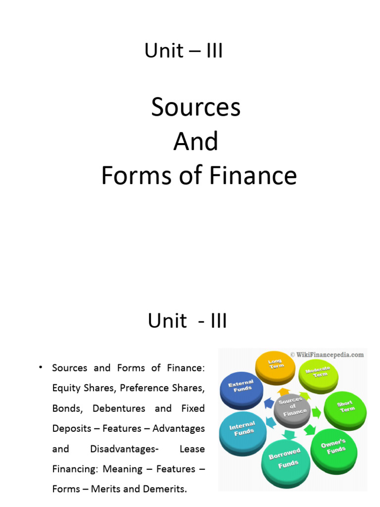 Business Finance Unit - 3 | PDF