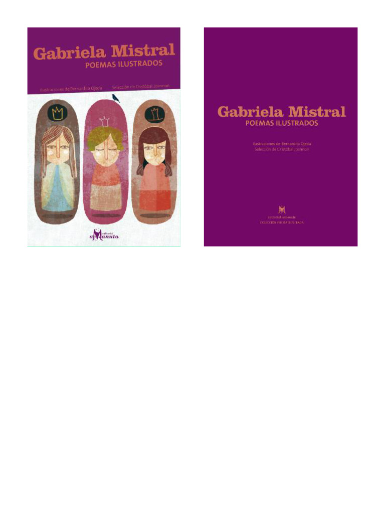 Gabriela Mistral Poemas Ilustrados | PDF | Maíz
