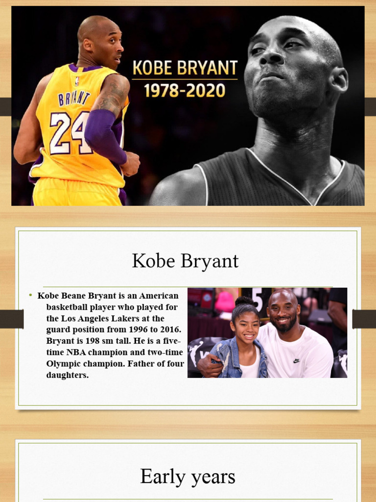 Kobe Bryant: Basketball Legend | PDF | Sports & Recreation