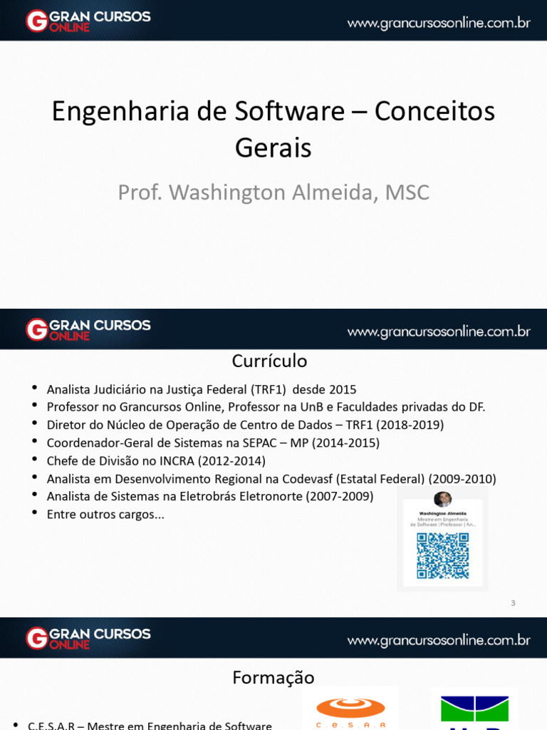 Aula 01 Conceitos Gerais | PDF | Engenharia de Software | Programas