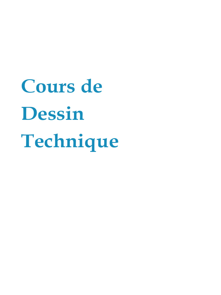 Cours 1 | PDF | Dessin technique | Dessin