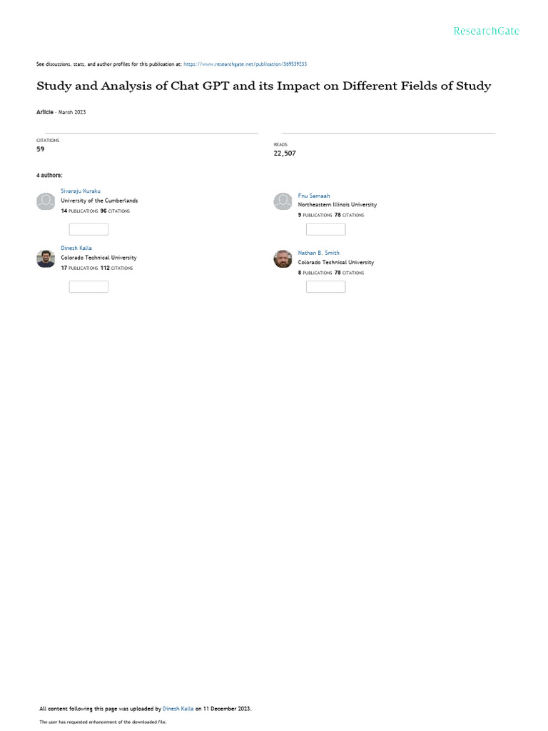 Seminar Report On Chat GPT | PDF | Artificial Intelligence ...