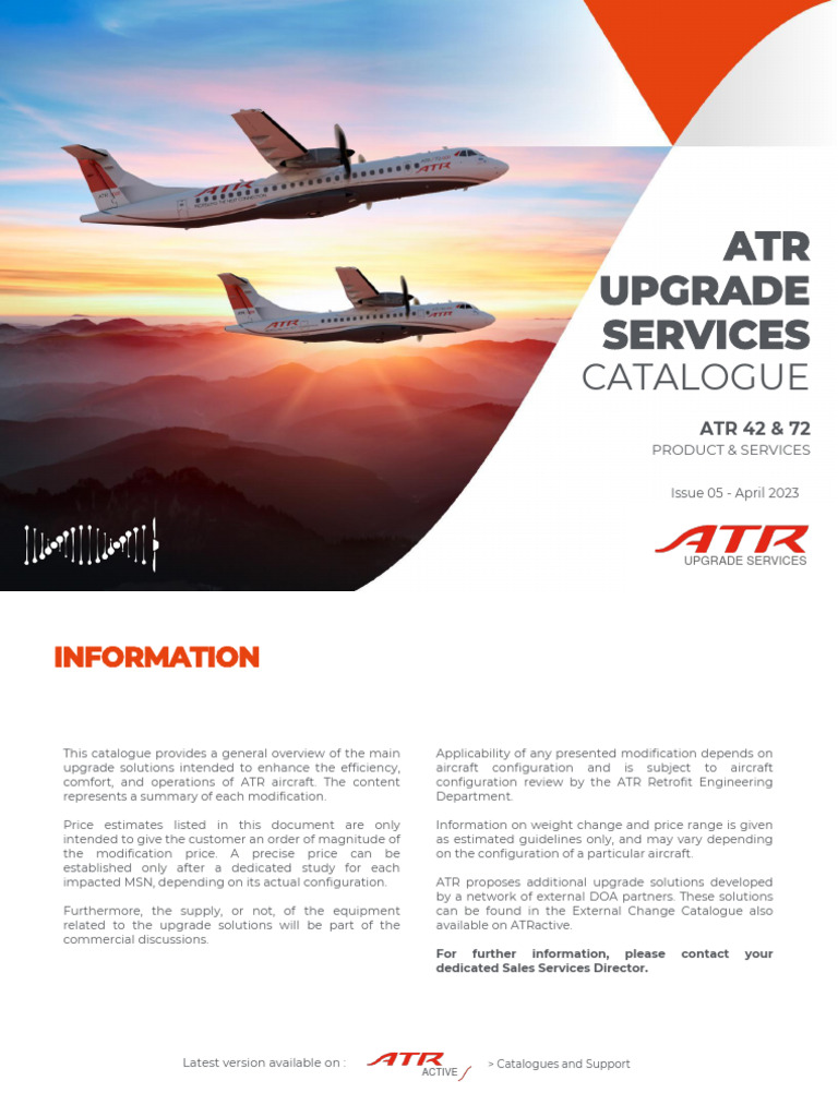 ATR Upgrade Catalogue Issue 5 | PDF