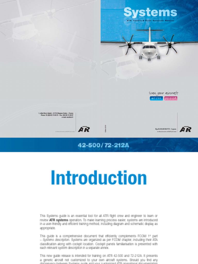 ATR Systems 42 - 500 Et 72 - 212A | PDF | Aircraft Flight Control ...
