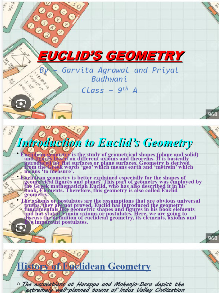 Euclid's Geometry | PDF