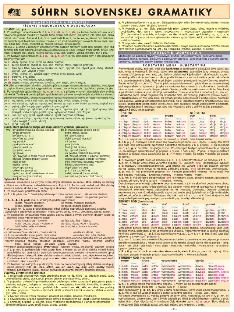 Slovenska Gramatika | PDF
