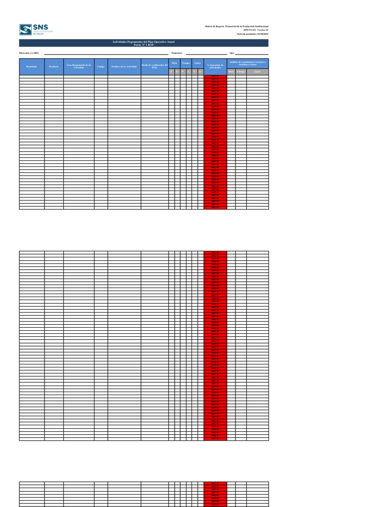 DPD-FO-012 V1 Form. RTP POA DCSNS y SRS | PDF