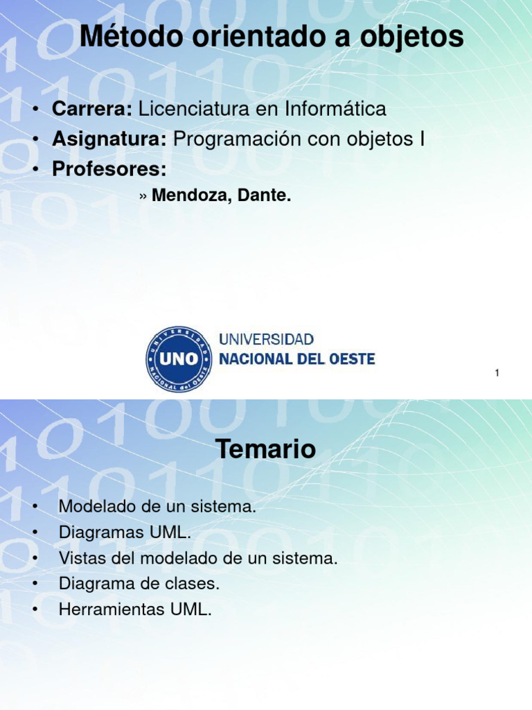 Modelo Orientado A Objetos | PDF | Lenguaje de modelado unificado | Objeto (informática)